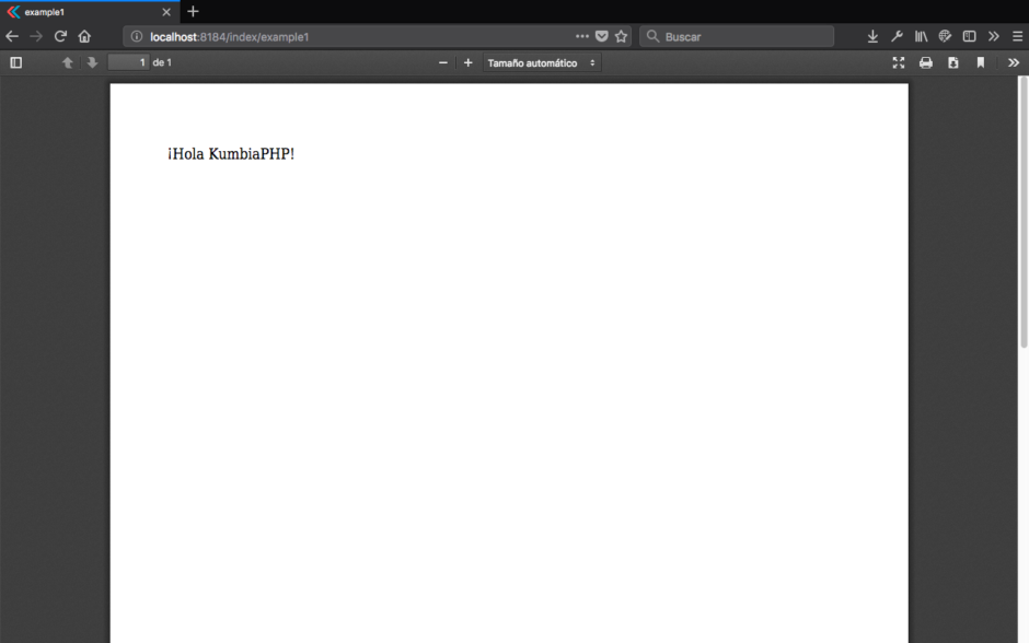 Crear PDF usando HTML - KumbiaPHP Framework
